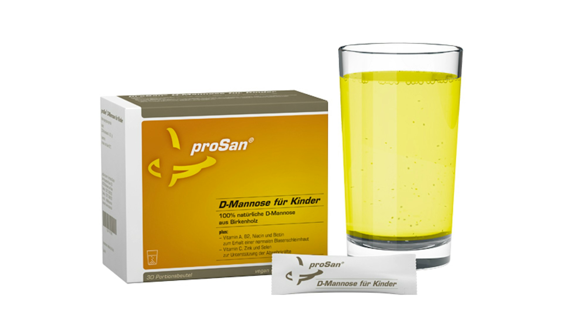 proSan D-Mannose für Kinder ab 4 Jahren (30 Sticks)
